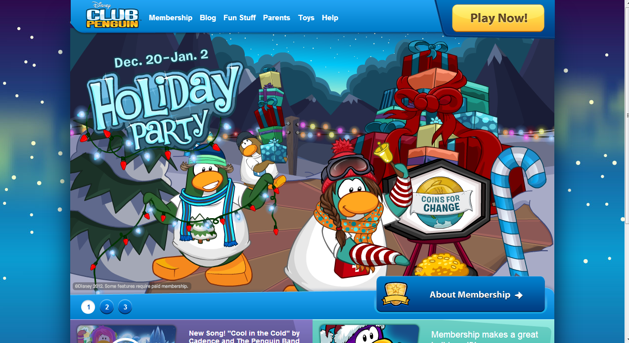Random Cp Cheats: New Club Penguin Homepage