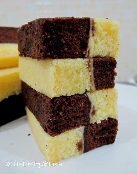 Resep Cake Kukus Lapis Coklat Keju | Just Try & Taste