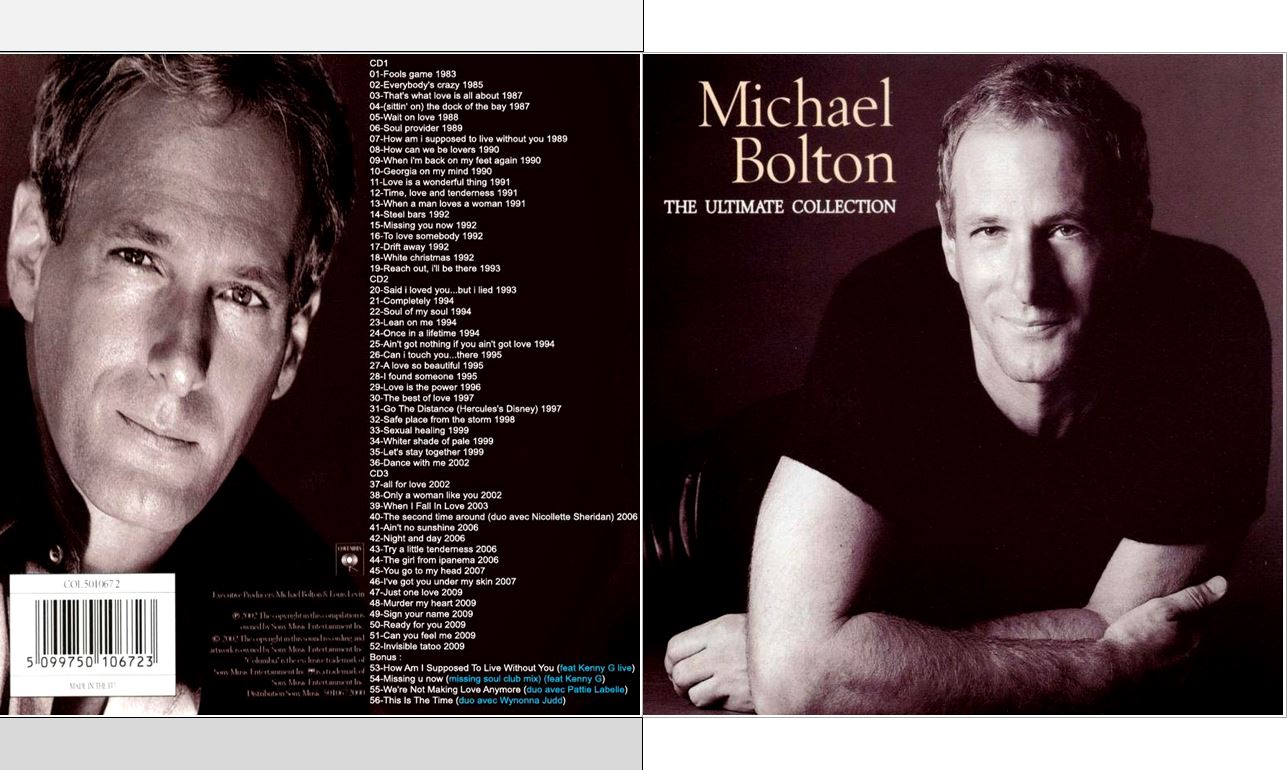 MUSICOLLECTION: MICHAEL BOLTON - The Ultimate Collection - 2009