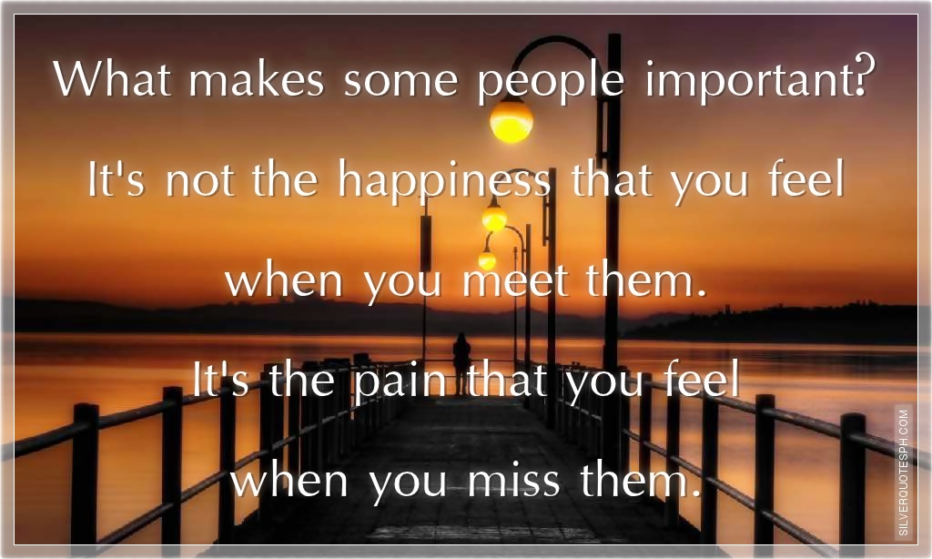 What Makes Some People Important? - SILVER QUOTES