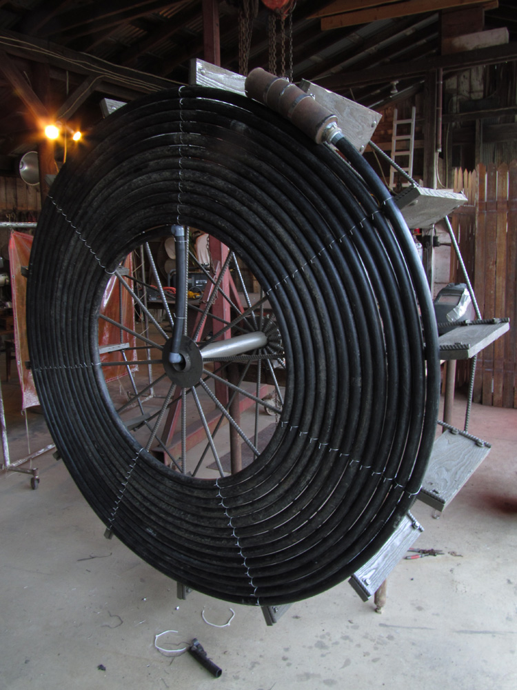 Steven Kuypers: Water wheel spiral pump build.