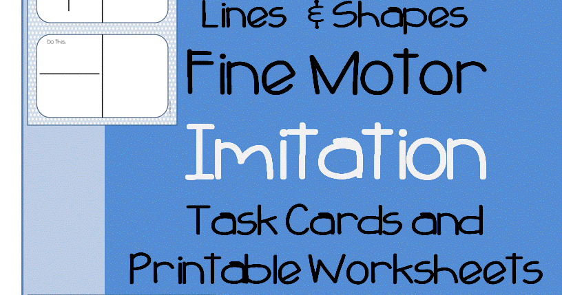 Autism Classroom: Teaching Fine Motor Imitation with Lines and Shapes