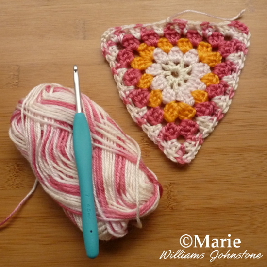 Free Granny Triangle Crochet Pattern Tutorial
