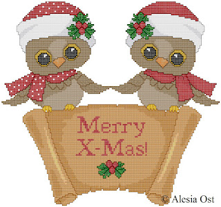 X-Stitch Magic: Christmas Owls
