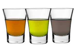 Sometimes I talk to myself -: Three shot glasses