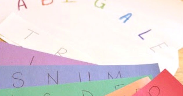 Rainbow Snip & Sort Name Recognition Activity | School Time Snippets