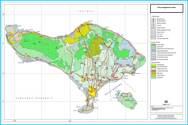 TUGAS STELA MINGGUAN: Peta Penggunaan Lahan Provinsi Bali