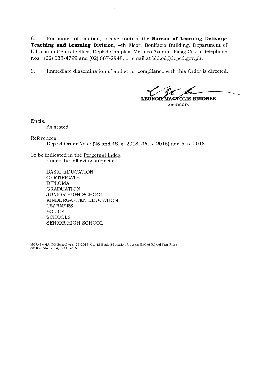 DepEd clarifies confusion on memorandum issued, Grade 6 to have ...