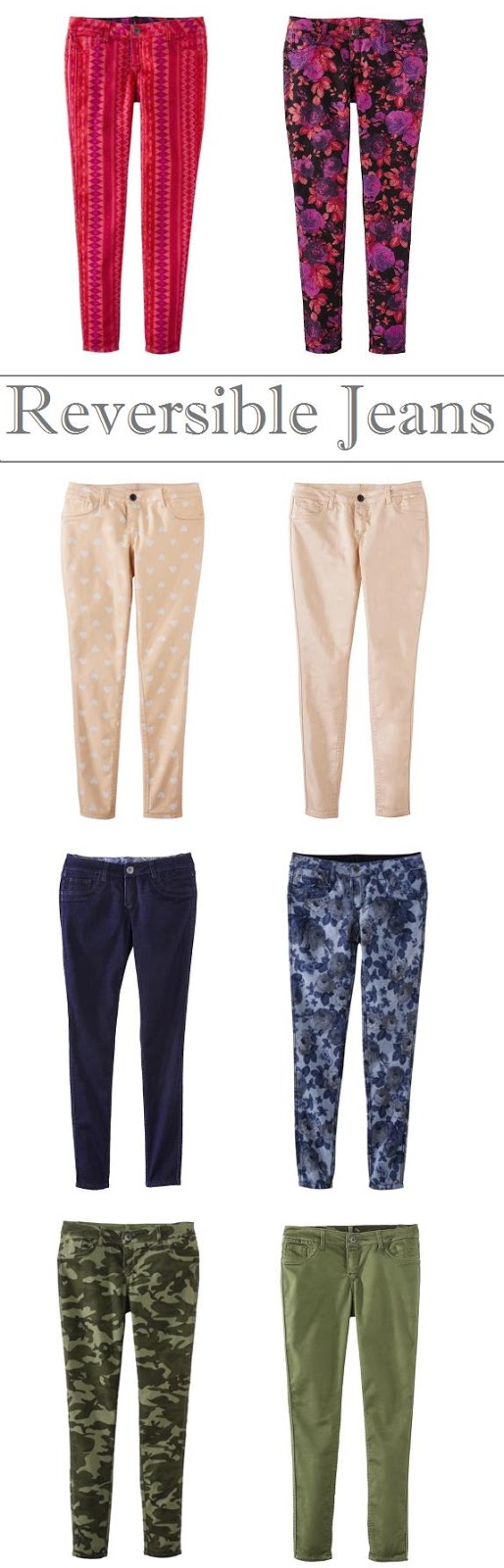 Chasing Davies: Now Trending: Reversible Jeans