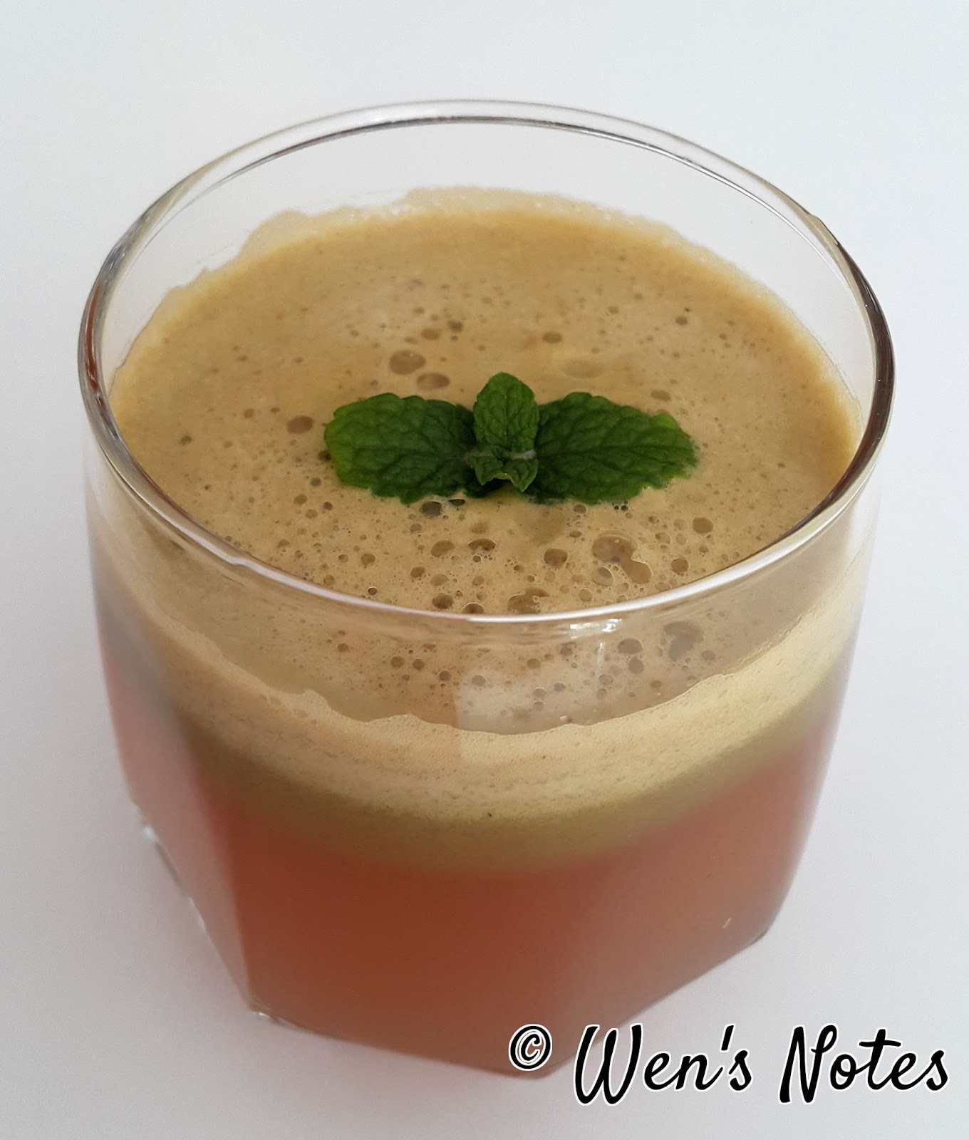 Apple Lime Mint Juice | Wen's Notes
