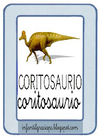 INFANTIL de GRACIA: TARJETAS VOCABULARIO DE LOS DINOSAURIOS