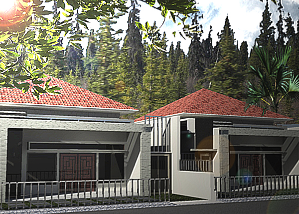 Belajar 3D autocad: Hasil Rendering Autocad