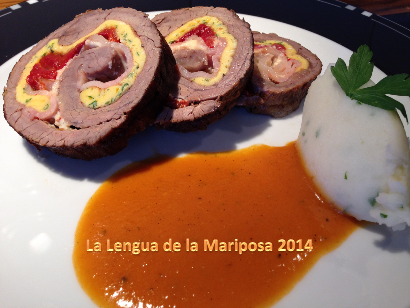 La Lengua de la Mariposa: ALETA DE TERNERA RELLENA, PASO A PASO.