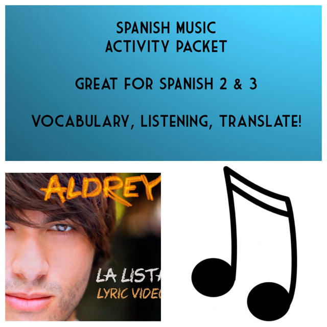Señora Baxter's Spanish Class: Spanish Music Activity Packet