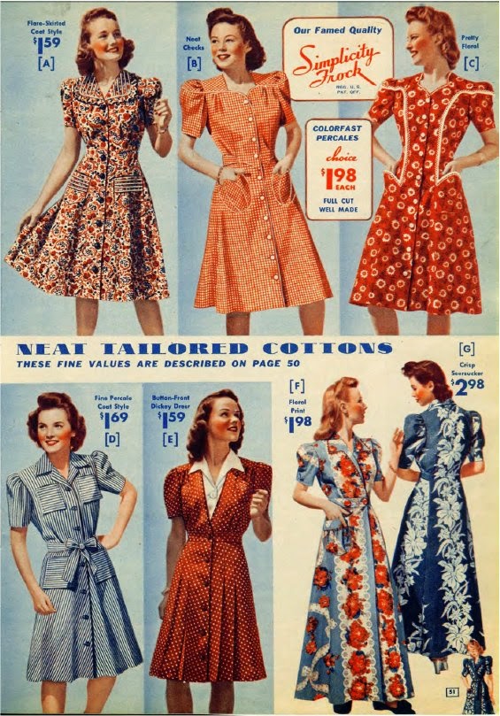 Mrs. Button's Vintage Corner: 1940s Summer Dress Inspiration