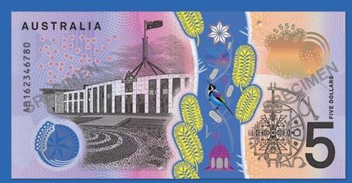 Australia new $5 banknote design unveiled | Lunaticg Coin