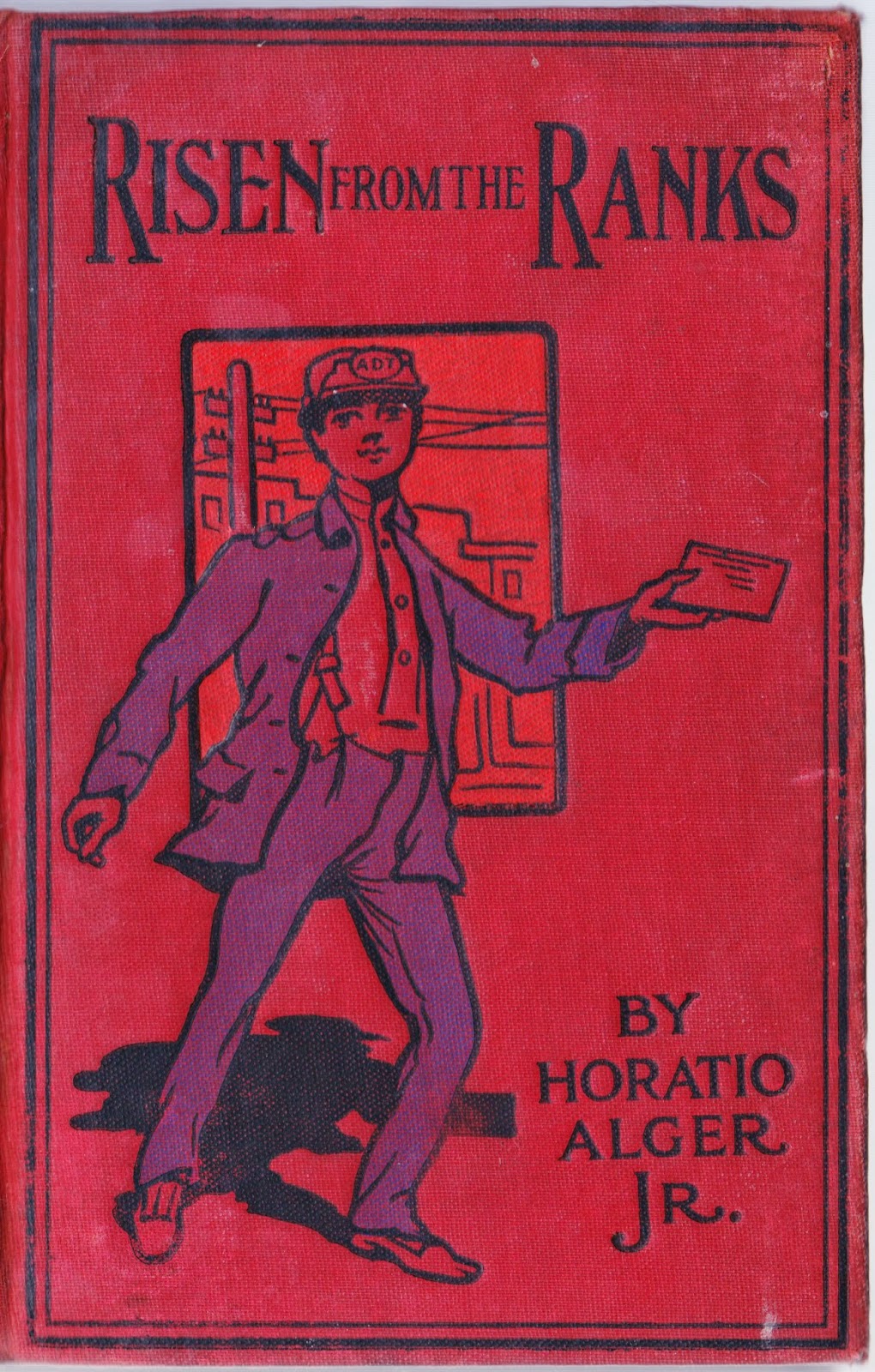 Papergreat: Vintage cover: Horatio Alger Jr.'s "Risen from the Ranks"