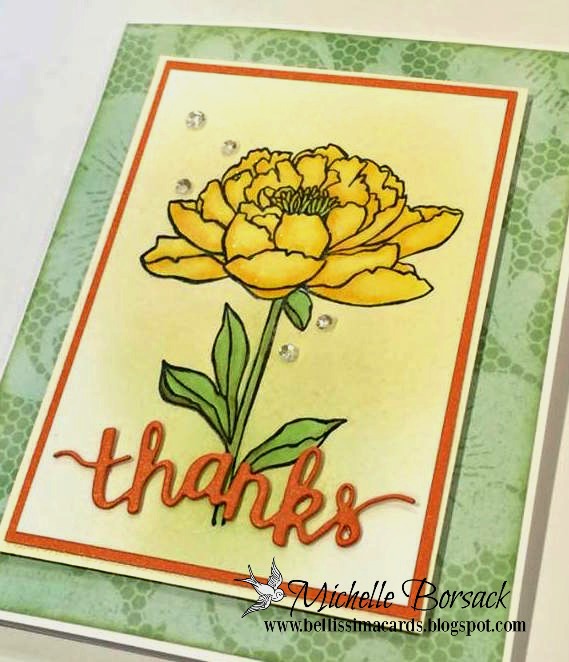 Bellissima Cards: A Favorite Flower.....A few Thank You Cards