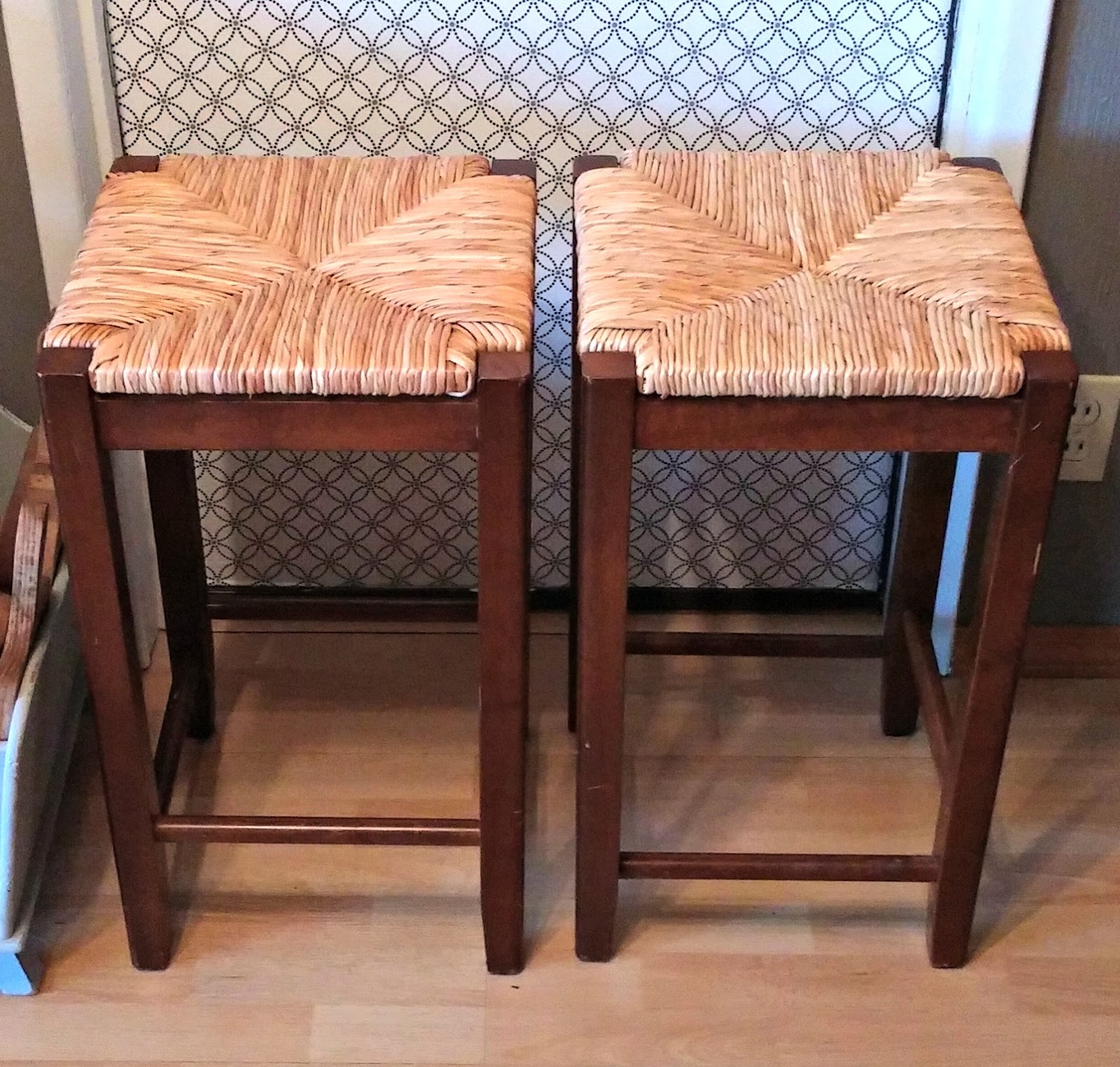 Curb Side Bar Stools Makeover - Little Vintage Cottage