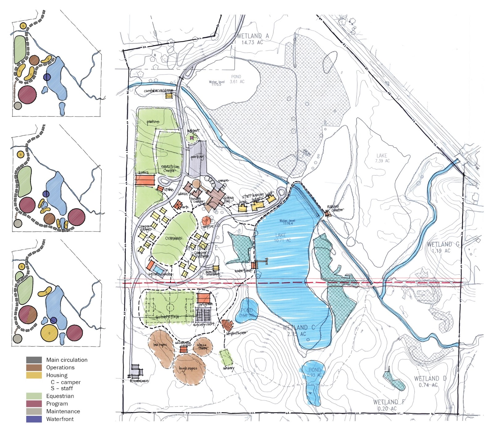 Domokur Camp Design: Master Site Plan