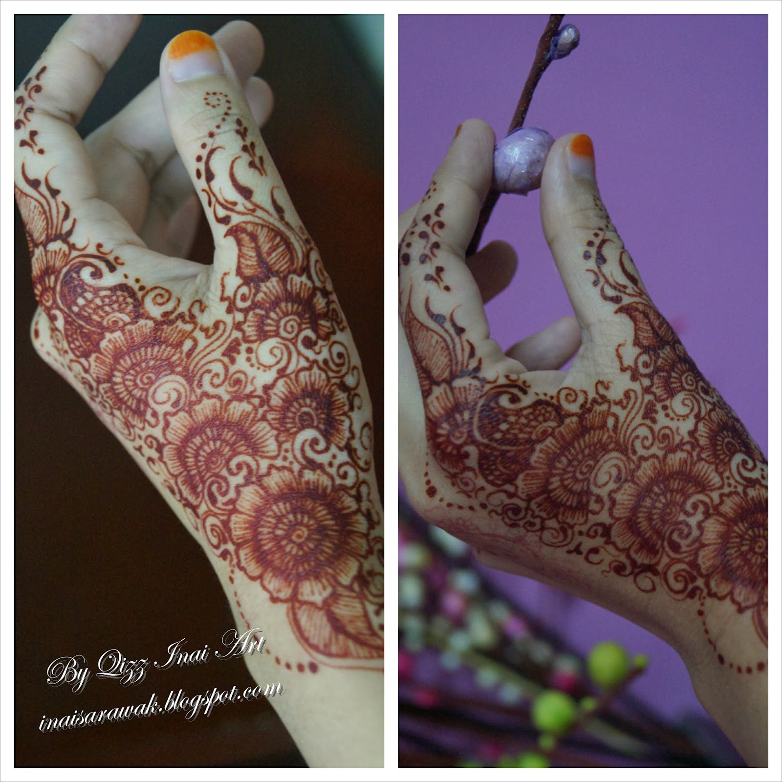 Qizz Inai Art: side hand design