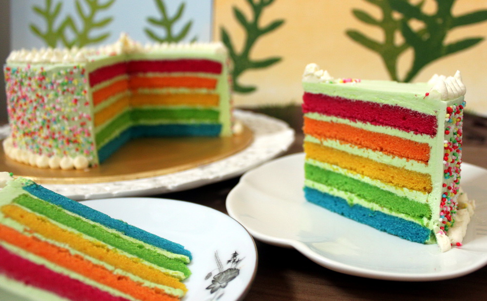 Dwen : The Cool Things I Love: My Rainbow Cake To Cheer My Day