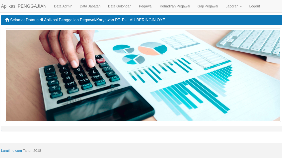 Aplikasi Penggajian Berbasis Web Menggunakan PHP, MySQL dan Bootstrap