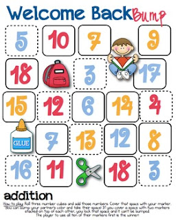 Teacher Tam's Educational Adventures: FREE Bump Addition Games for All ...