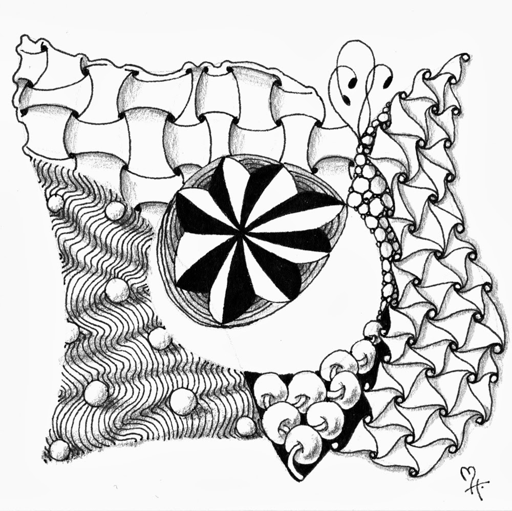 MartaHarveyArt: Zentangle Workshop - Week 6