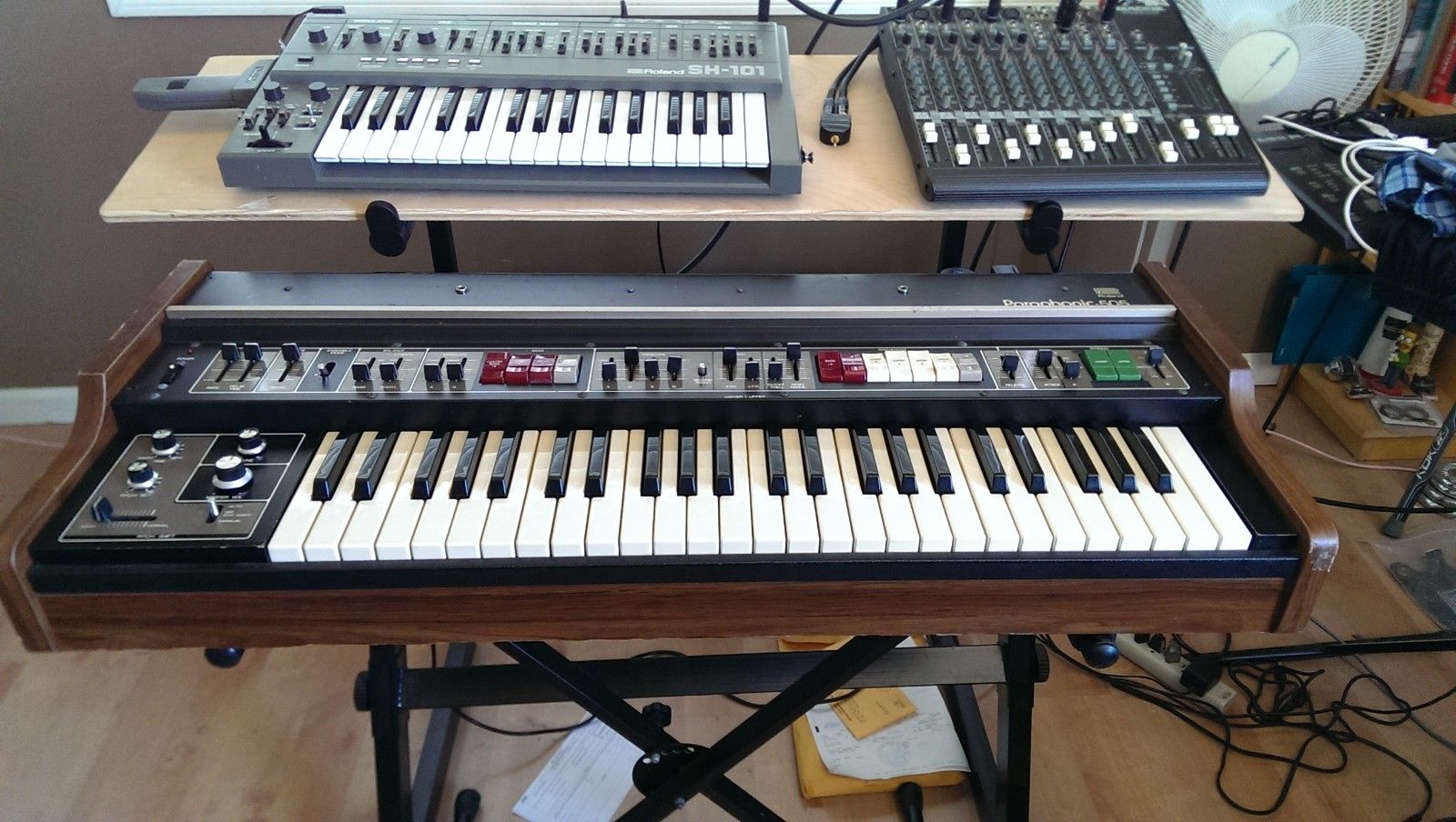 MATRIXSYNTH: Roland RS-505 Paraphonic Synthesizer String Machine SN 821332