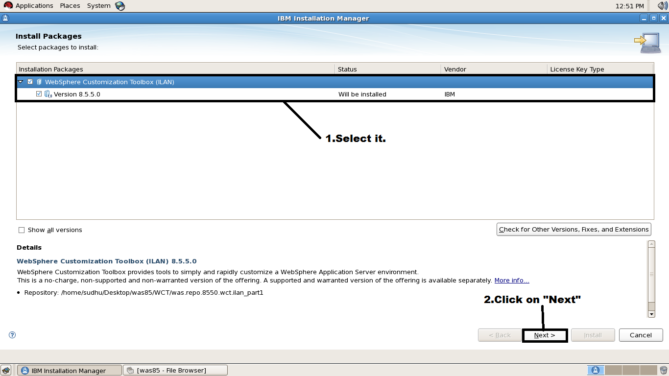 IBM WebSphere Application Server: install WebSphere Customization Toolbox(WCT) for ibm WebSphere ...