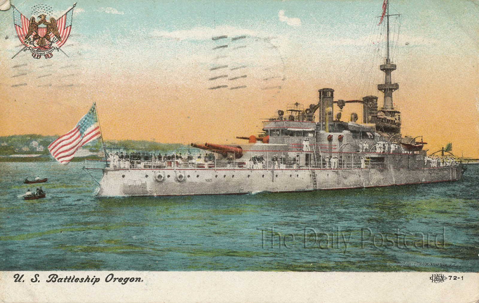 The Daily Postcard: U.S. Battleship Oregon