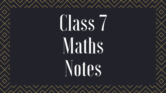 Rational Numbers Class 7 Notes Rational Numbers Class 7 Notes