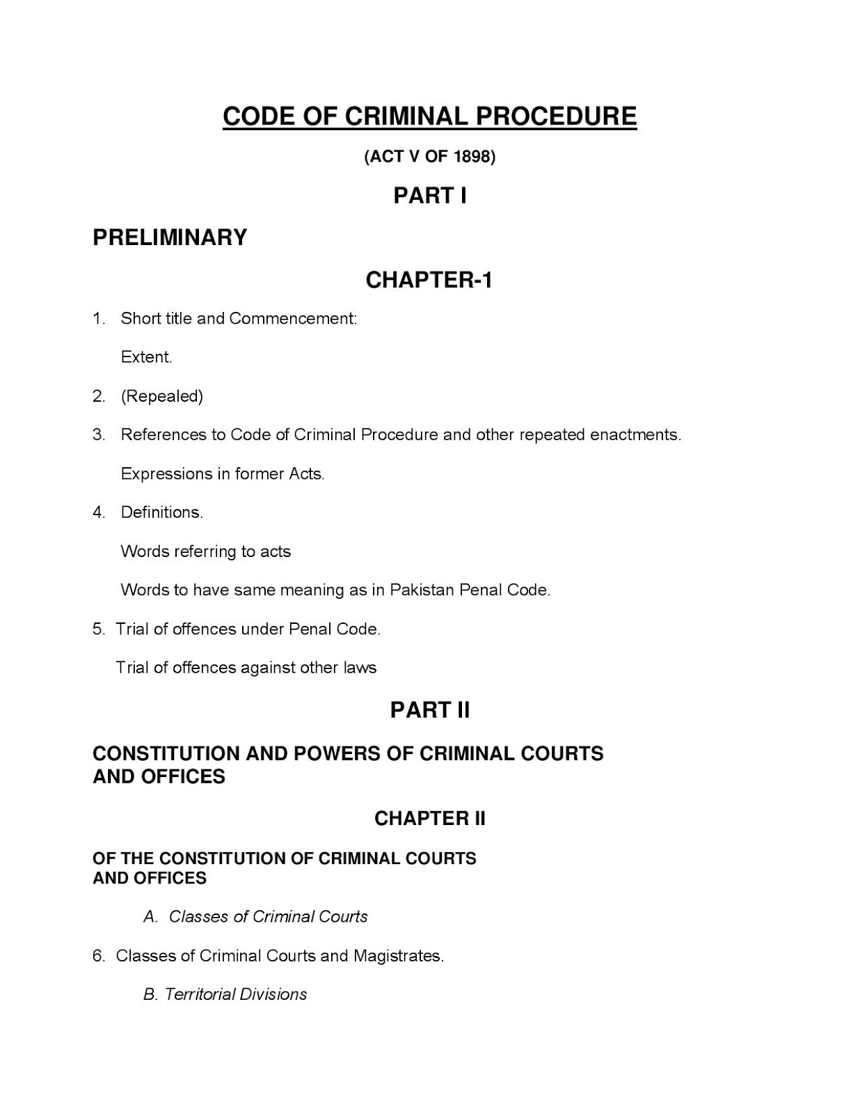 KNOWLEDGE FOR ALL: CrPC CODE OF CRIMINAL PROCEDURE CODE 1898 PAKISTAN ...