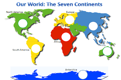 World Geography - Facts at a Glance : Continents | COMPETITION AFFAIRS