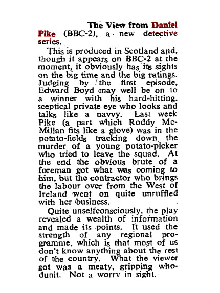 It's time to release "The View From Daniel Pike" on DVD!