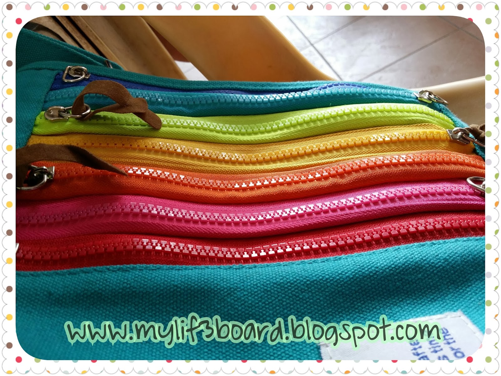 Adore The Sunshine: Rainbow Zip Bag