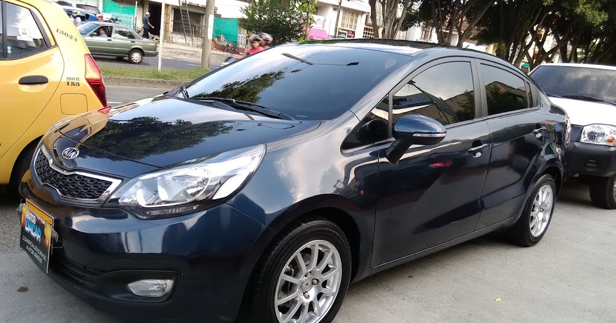 KIA RIO SPICE 2013 AZUL OSCURO