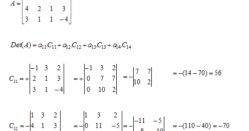 Yuk Mojok!: Contoh Soal Determinan Matriks Ordo 4x4 Metode Kofaktor