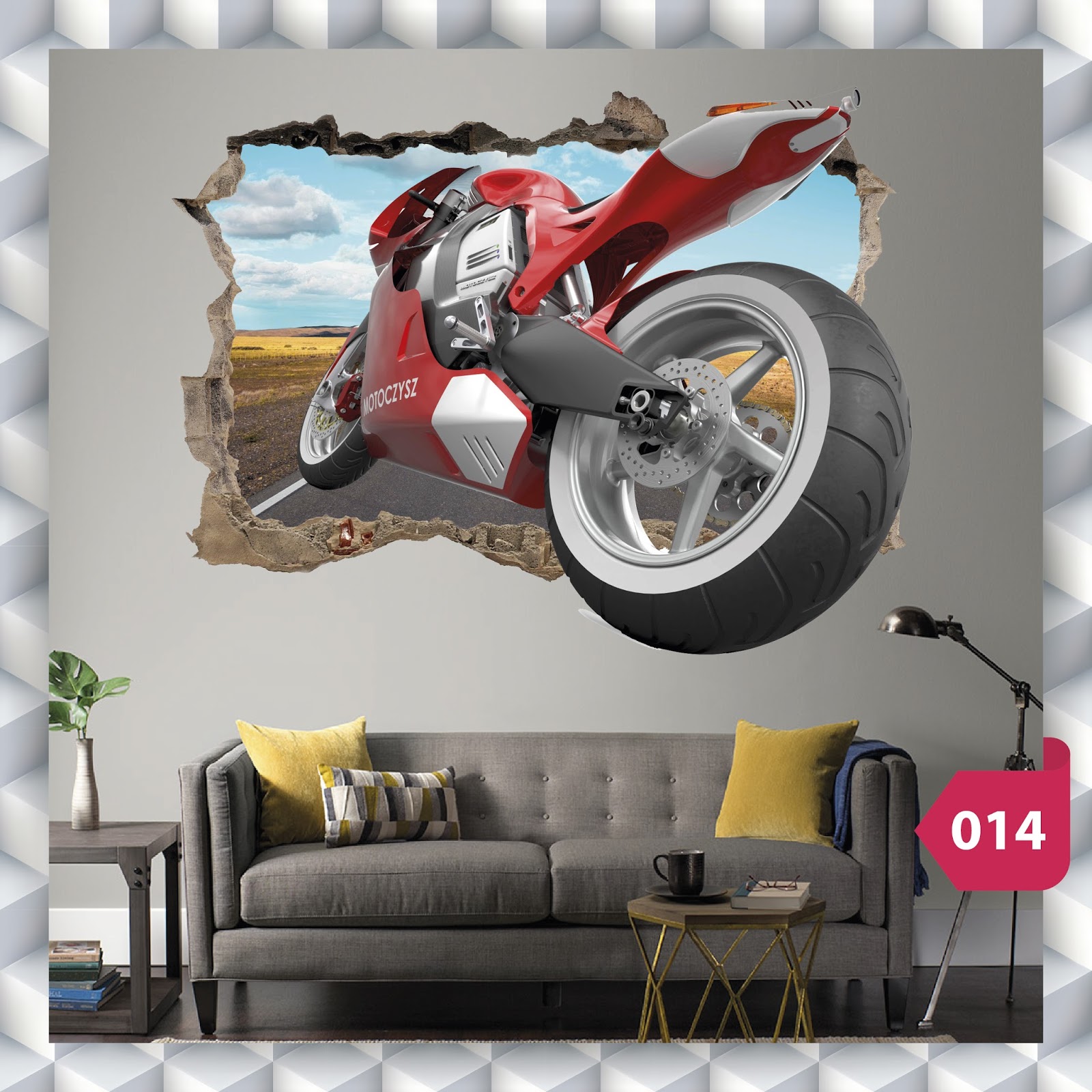 Deco Nueve: Vinilo 3D - Pared