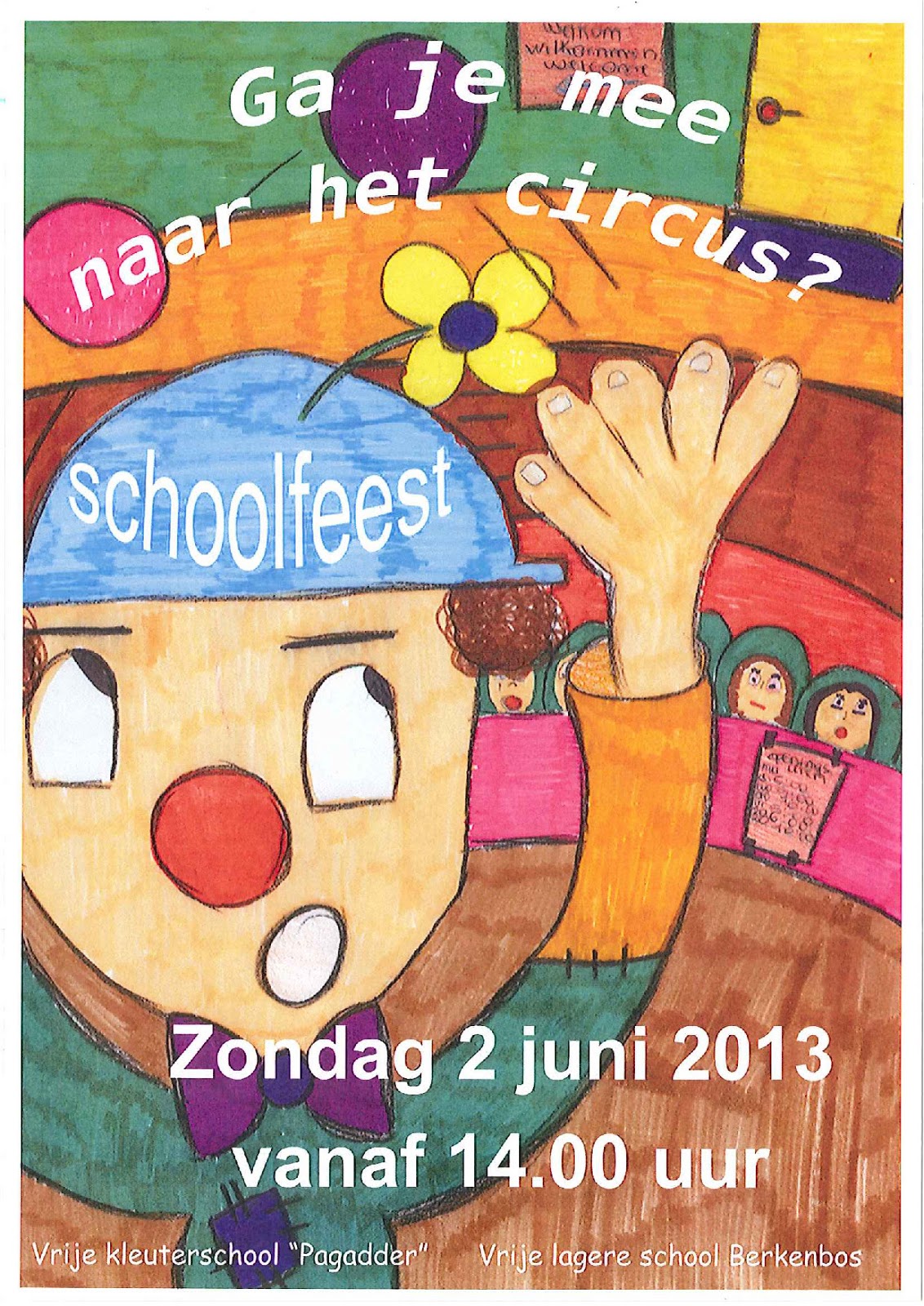 Geniet mee met klas 3J... : Uitnodiging voor ons schoolfeest!