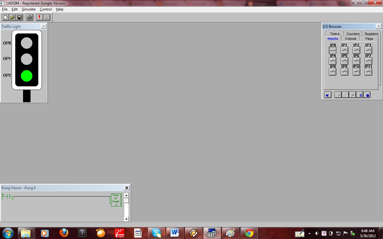 D4 Power Electronic B 2010: TRAFFIC LIGHT WITH LADSIM