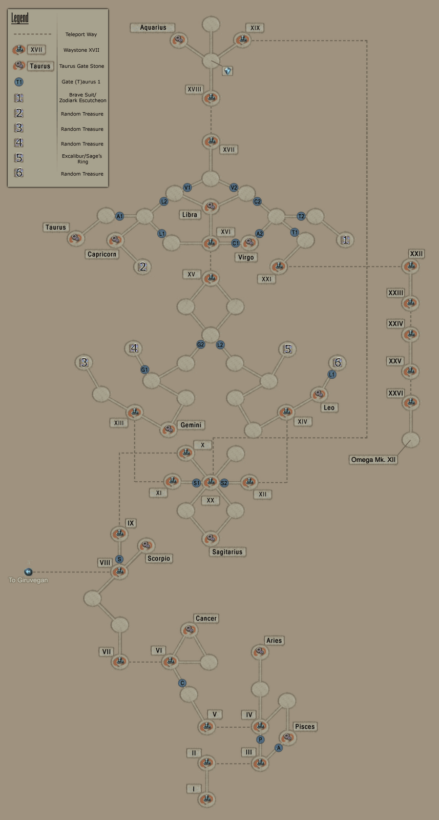 MAPA GREAT CRYSTAL FINAL FANTASY XII PS2