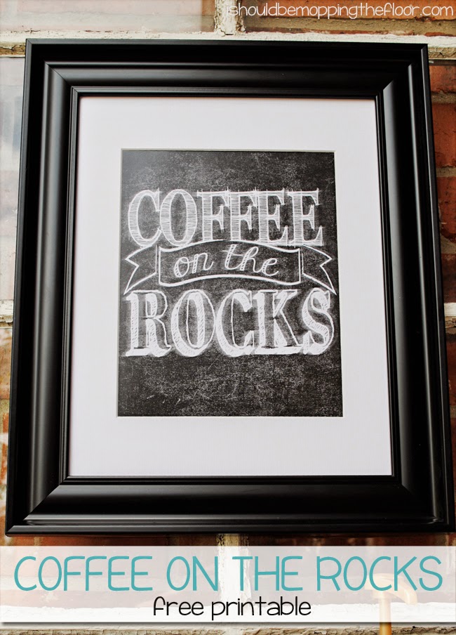 Setting up an Iced Coffee Bar | i should be mopping the floor