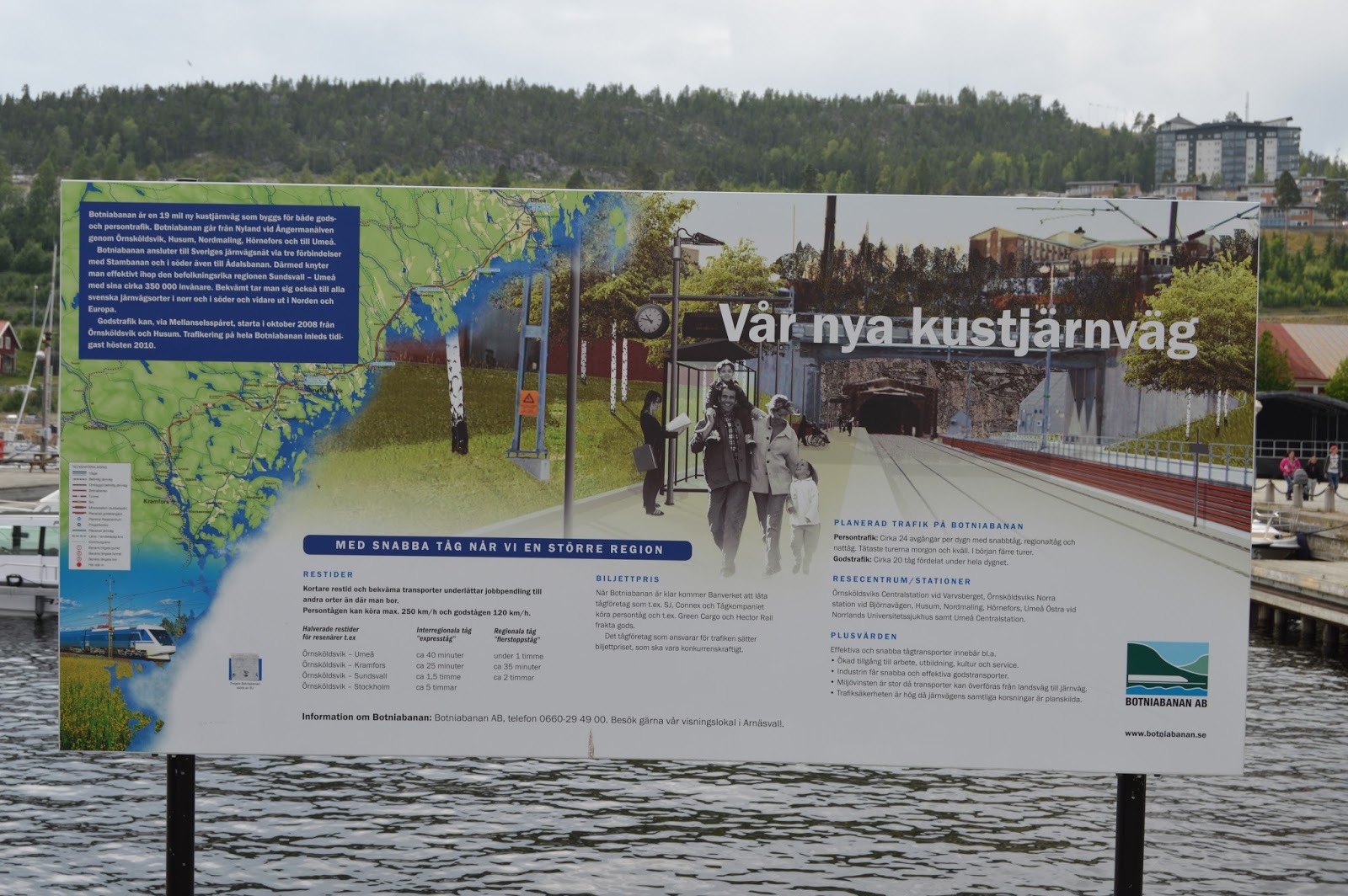 Trains and other things: North of Sweden: Botniabanan