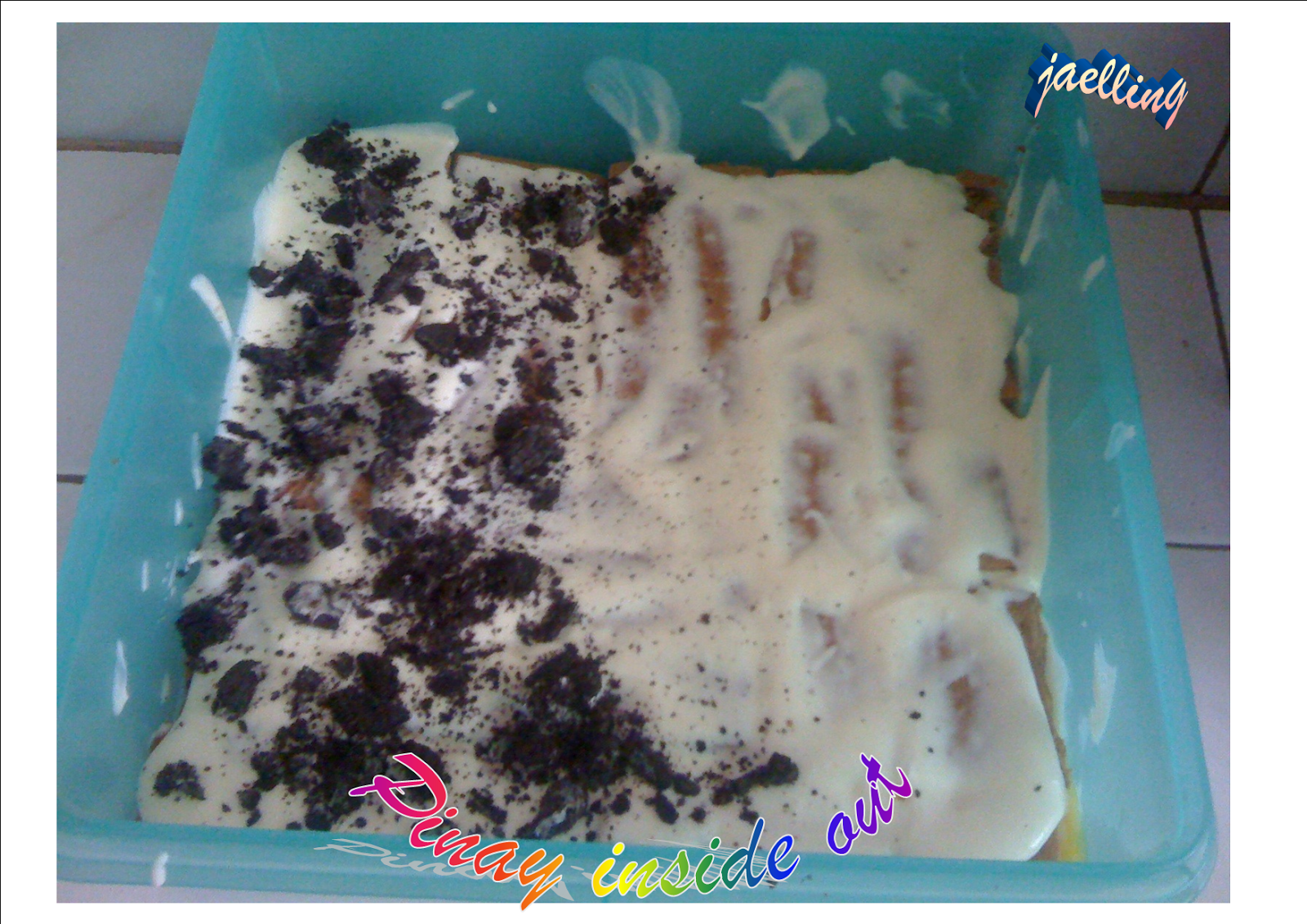 No Bake Mango-Oreo Graham Cake : PINAYs' EASY RECIPE