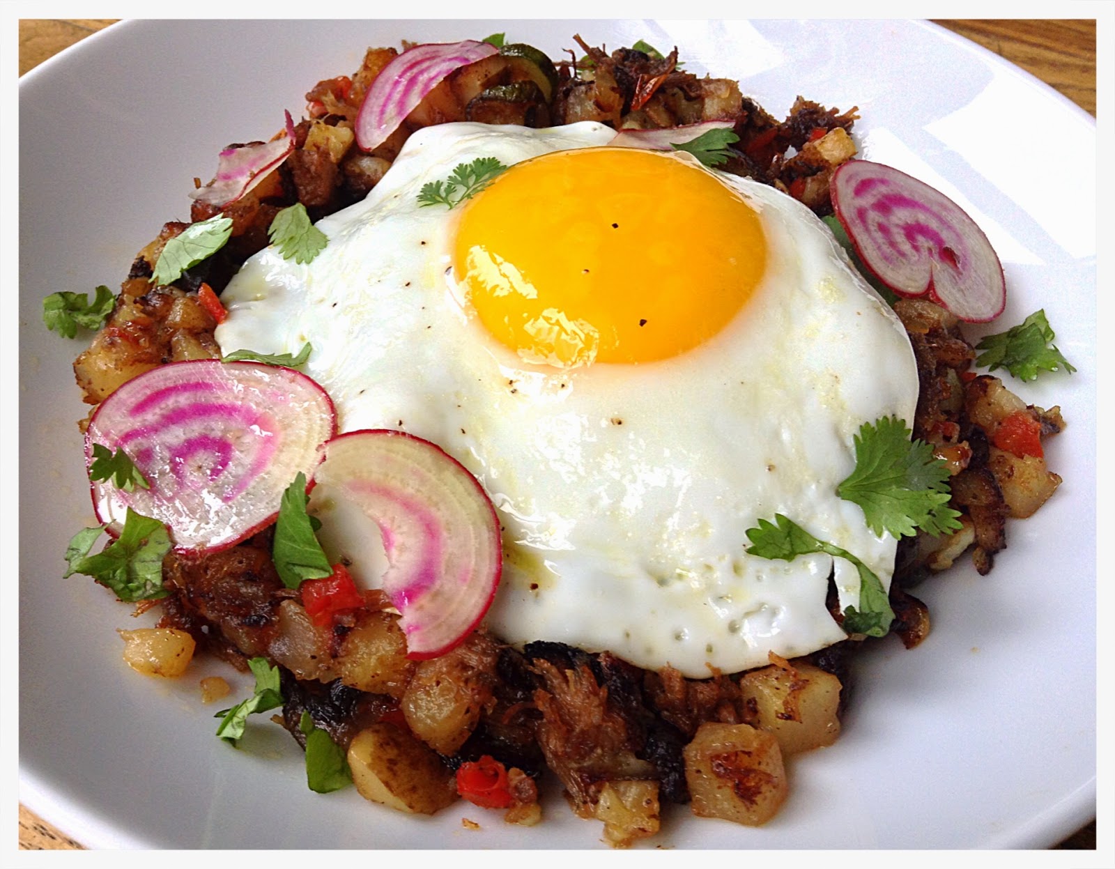 The Beer and Food Project: Smoked Beef Short Rib Hash with Fried Egg ...