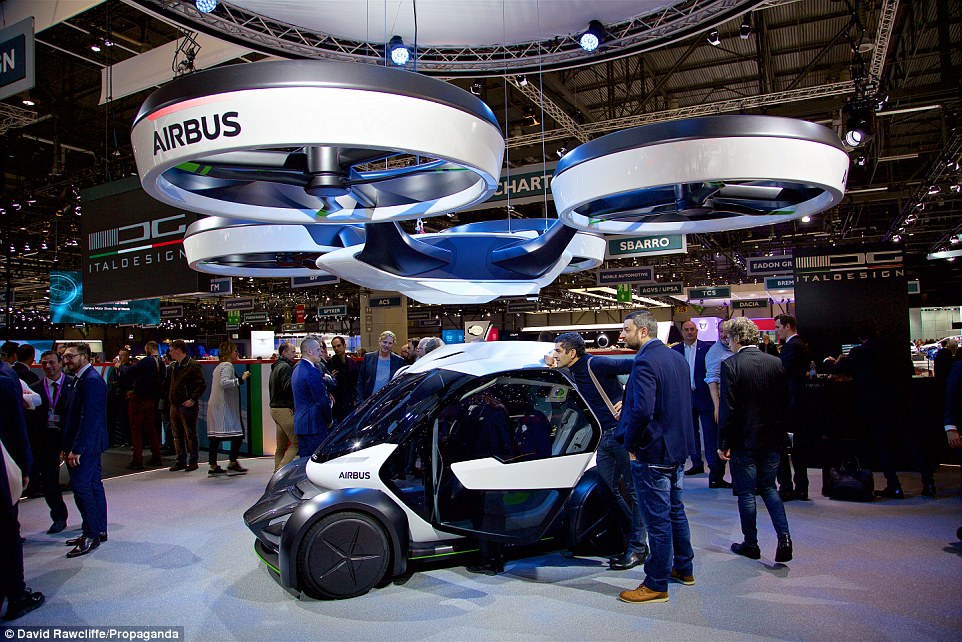 Airbus reveals the self driving 'transformer' taxi that can be picked ...