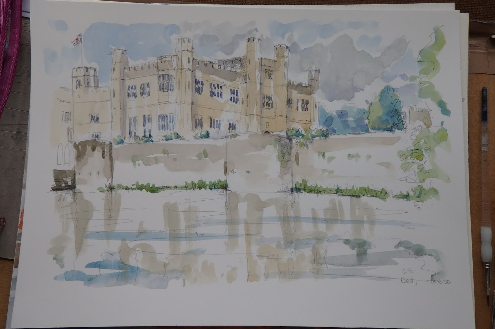 LyndseySmith: The story of a greetings card for Leeds Castle, Kent