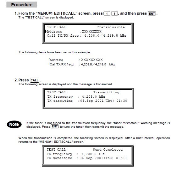 GMDSS(Global Maritime Distress and Safety System): DSC Test Call (JRC ...